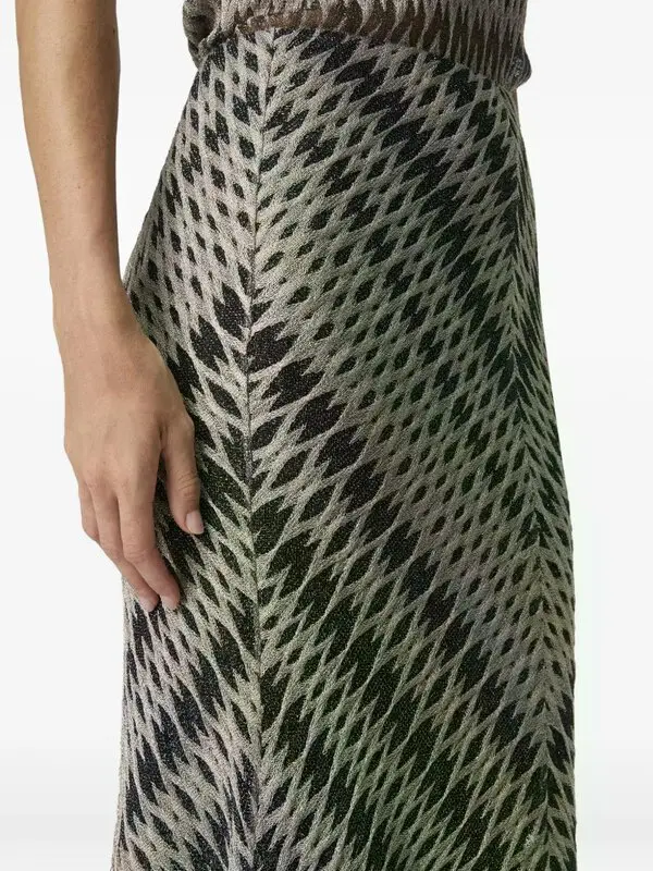 Missoni 3d Diamond-pattern Maxi Skirt