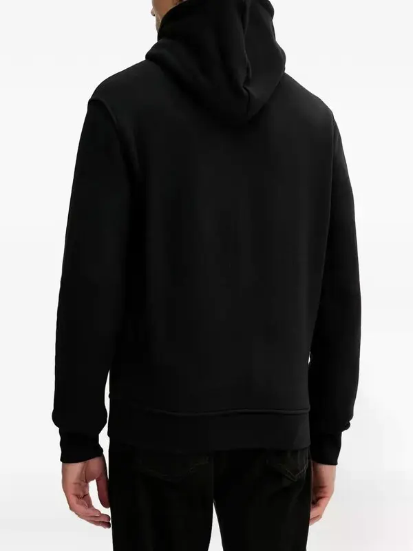 TRUSSARDI Diagonal Drawstring Hoodie