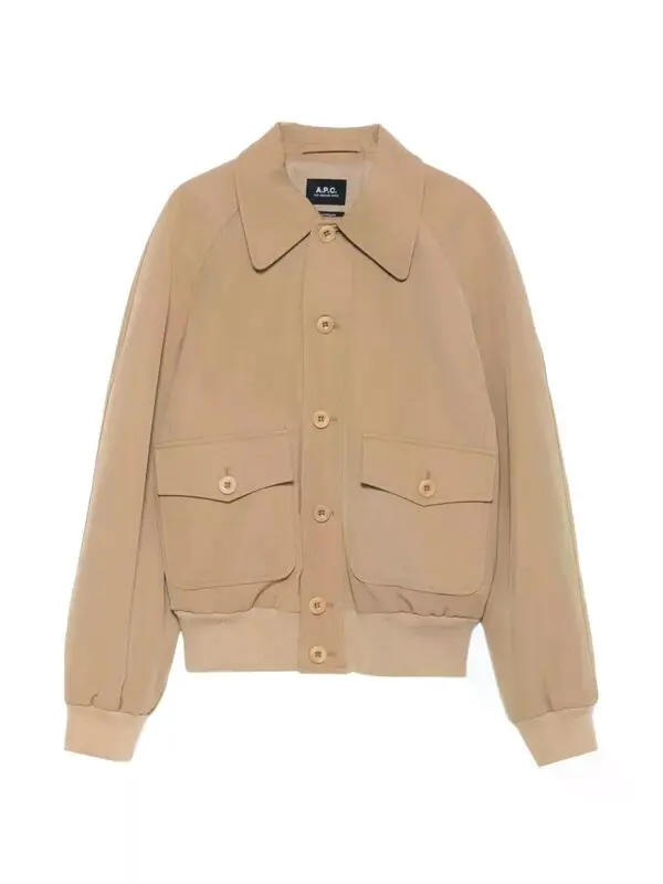 A.p.c. Button-front Collared Bomber Jacket