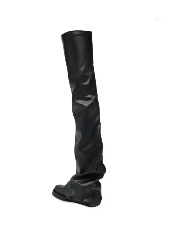 Attico Over-the-knee Round-toe Platform Boots