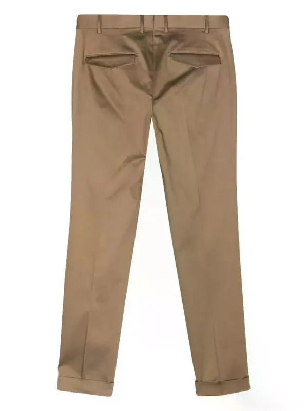 PT TORINO Mid-rise Tapered Trousers - Neutrals