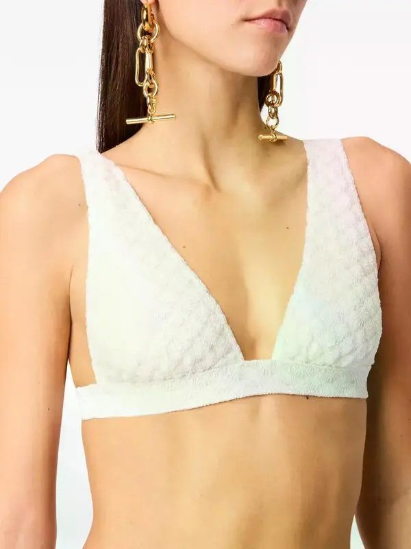 Missoni Textured V-neck Bikini Set - White