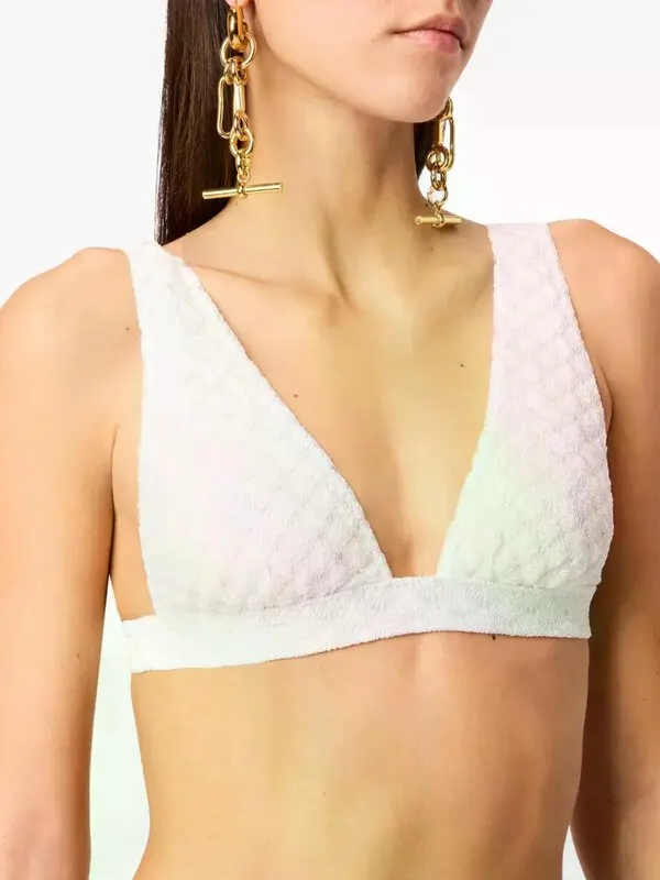 Missoni Textured V-neck Bikini Set - White
