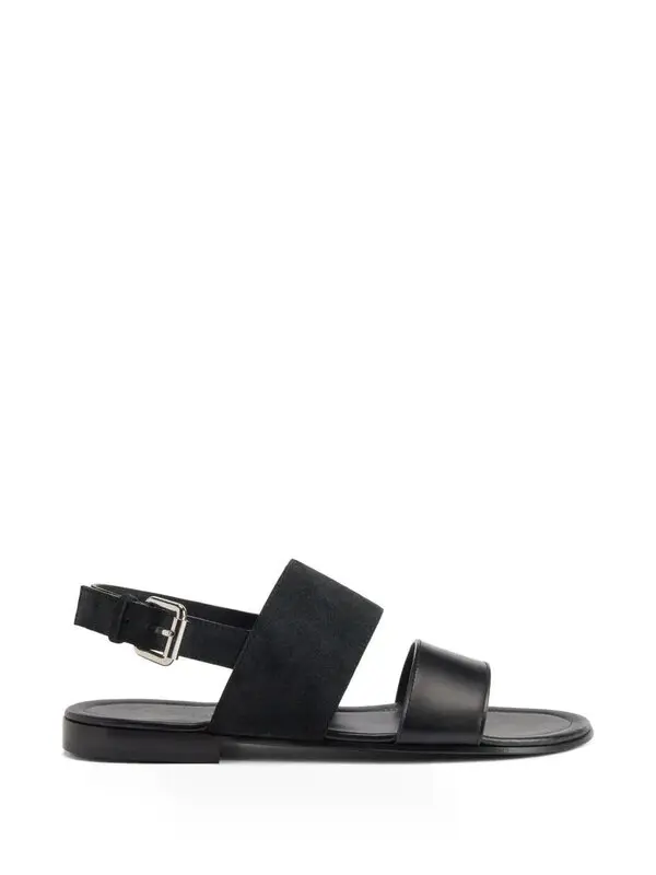 GIUSEPPE ZANOTTI Maratea Double-band Sandals - Black