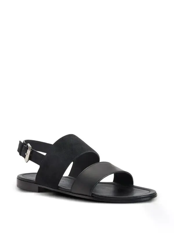GIUSEPPE ZANOTTI Maratea Double-band Sandals - Black