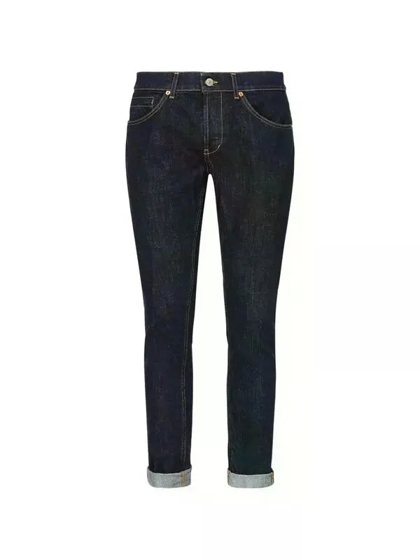 DONDUP Five-pocket Cuffed Jeans