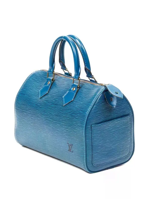 LOUIS VUITTON Speedy 25 Tote Bag In Epi Leather - Blue