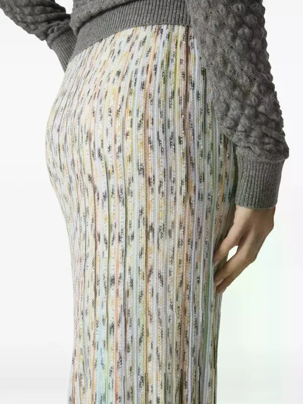 Missoni Pleated Maxi Skirt With Sequin Embellishment