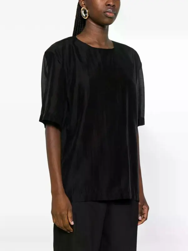 THELATEST Dean Short-sleeve Blouse - Black