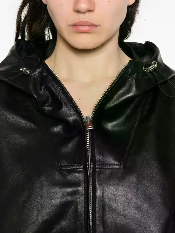 IRO PARIS Hooded Zip Fastening Jacket