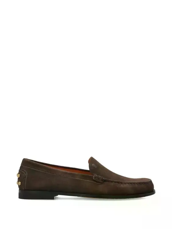 TOD'S Studded Loafers - Brown