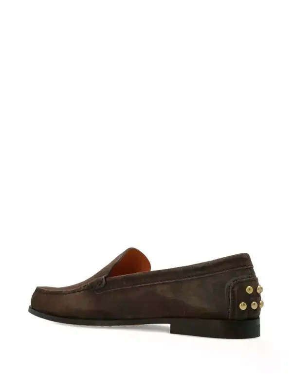 TOD'S Studded Loafers - Brown