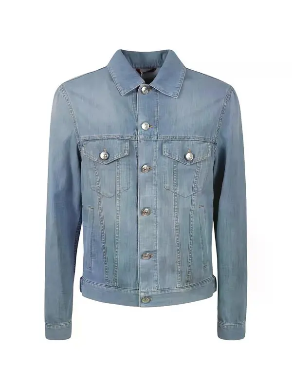 Brunello Cucinelli Buttoned Denim Jacket - Blue