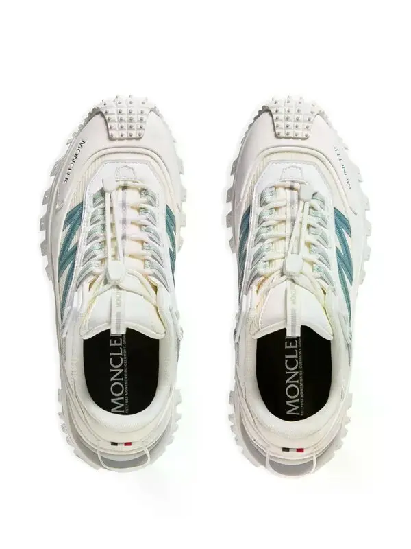 Moncler Lace Rubber Sole Sneakers - White