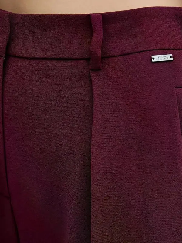 Armani Exchange Logo Detail Trousers - Red
