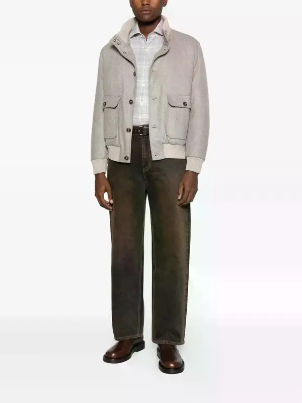 BARBA NAPOLI Plaid Buttoned Shirt - Grey
