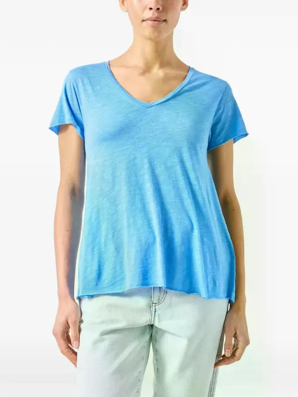 American Vintage Jacksonville V-neck T-shirt - Blue