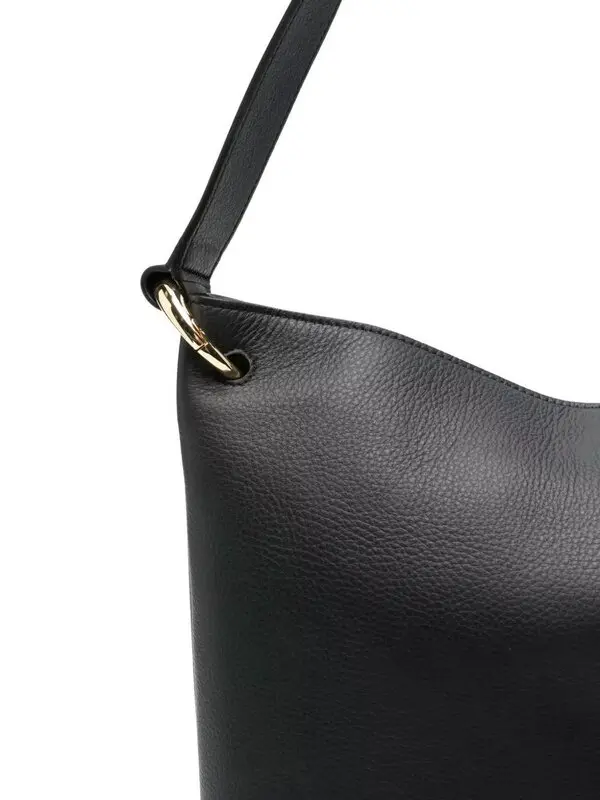 JOSEPH Leather Shoulder Bag - Black