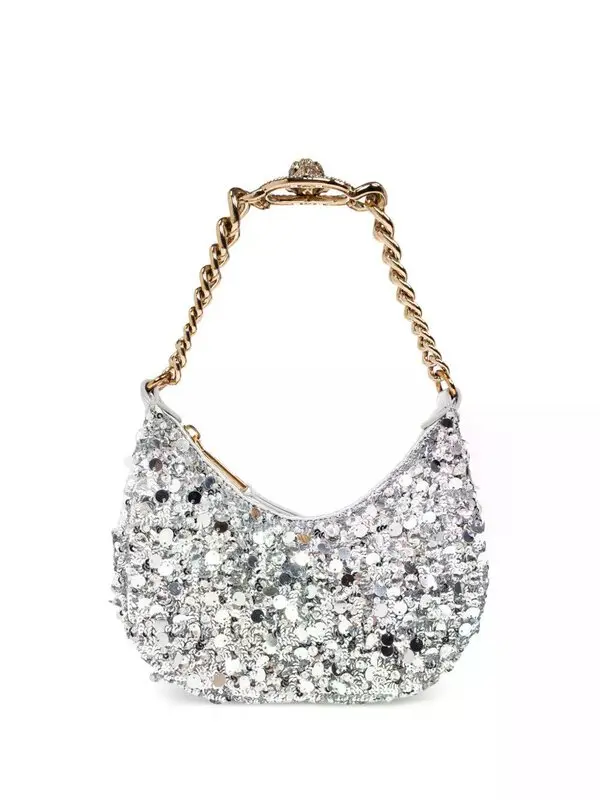 Kurt Geiger Chelsea Sequin Shoulder Bag - Silver