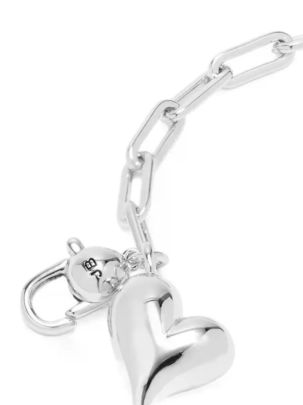 Jenny Bird Heart Pendant Chain Bracelet