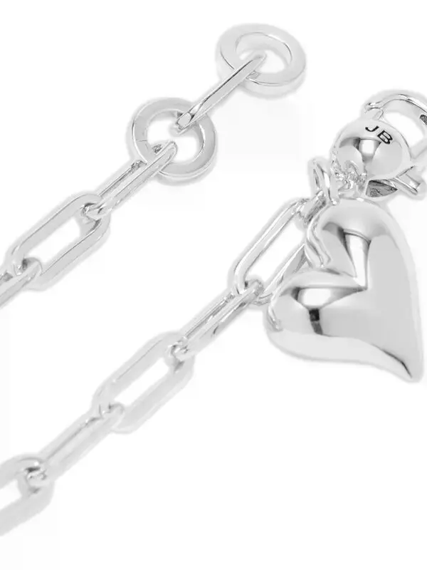 Jenny Bird Heart Pendant Chain Bracelet