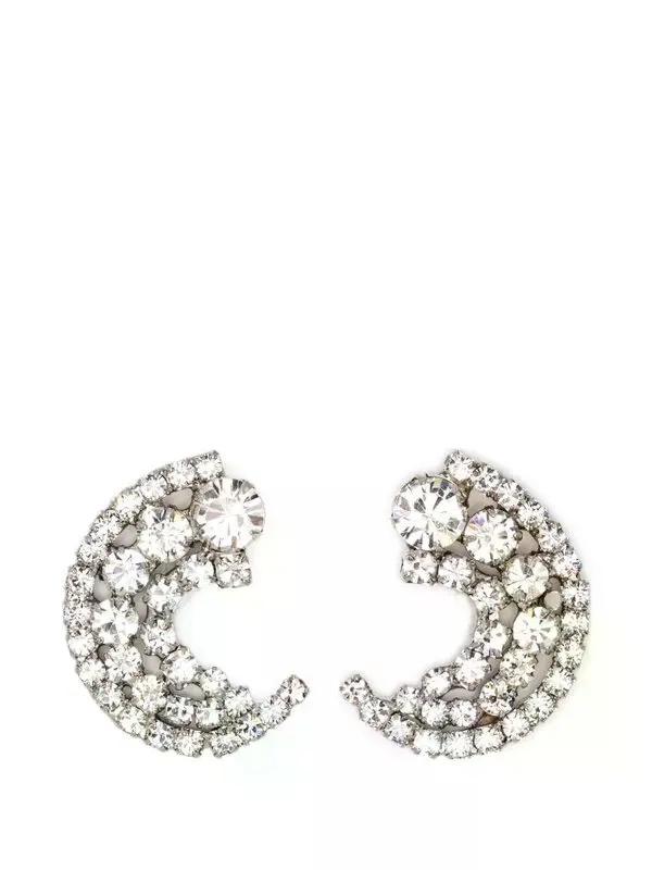 JENNIFER BEHR Crystal-embellished Earrings - Silver