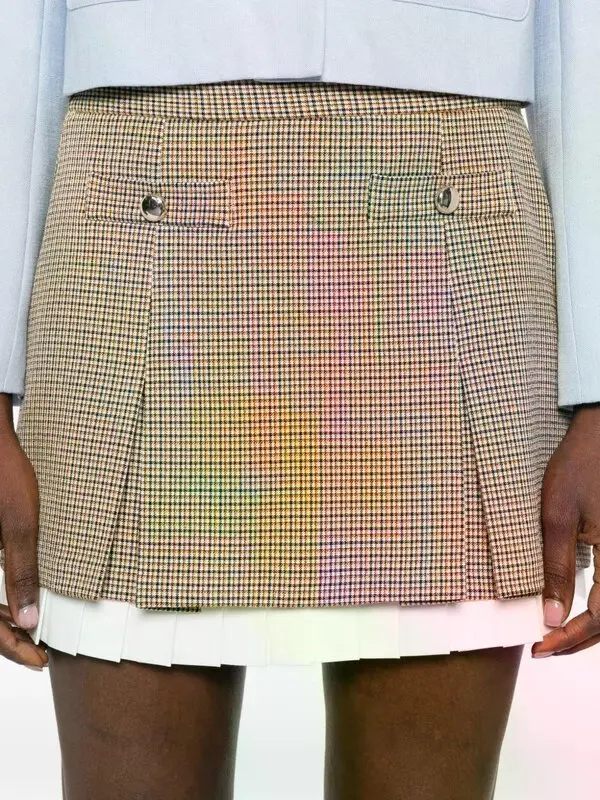 Maje Zip-fastening Pleated Mini Skirt