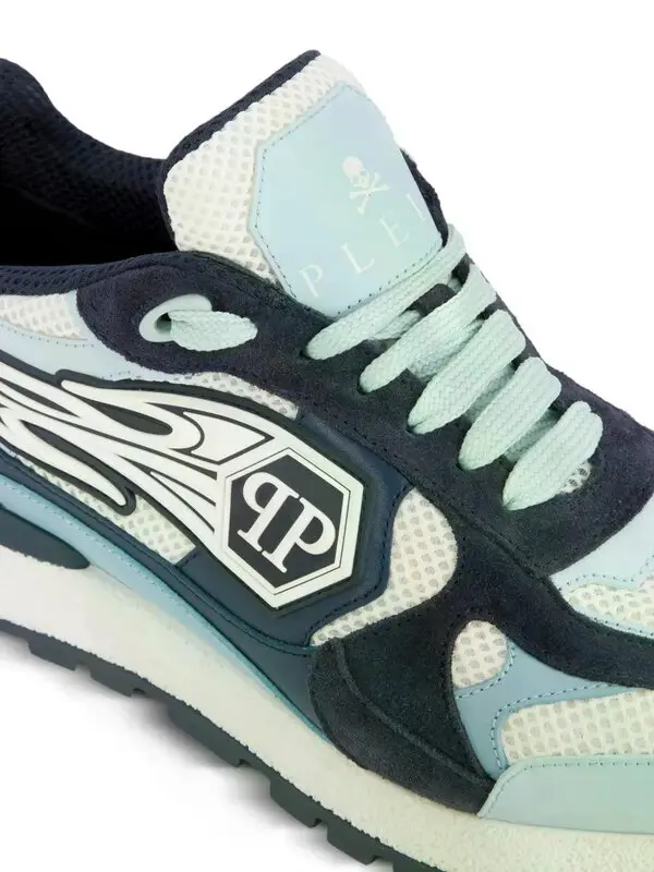 Philipp Plein Titan Edge Lace-up Sneakers - Blue