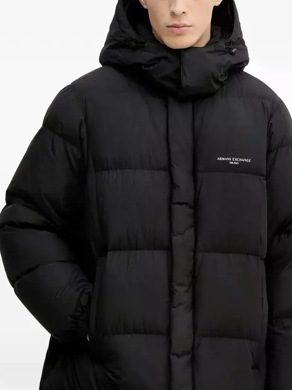 Armani Exchange Hooded Quilted Coat
