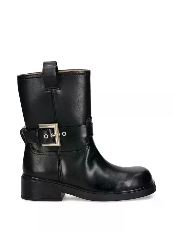 Armani Exchange Buckled Strap Boots