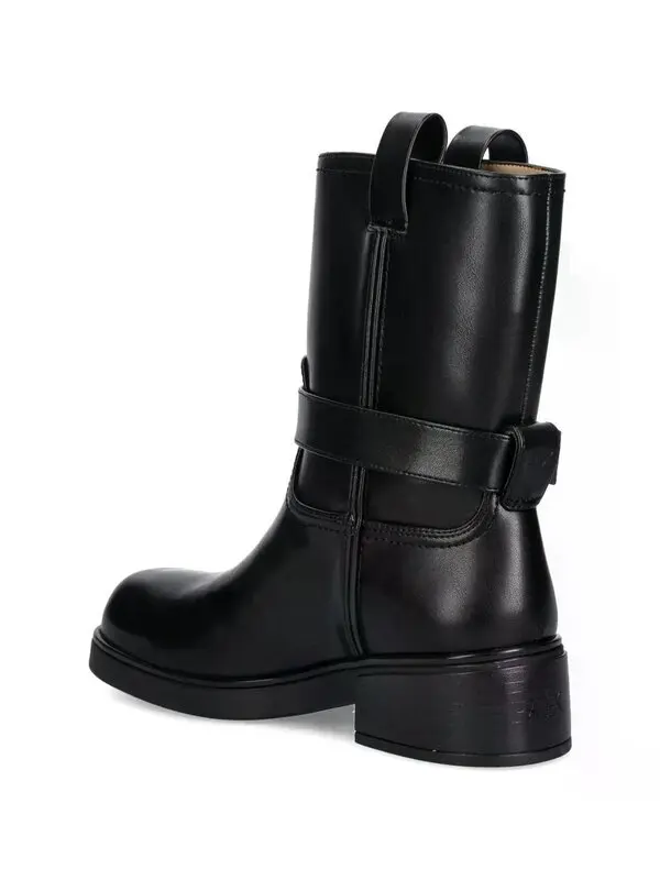Armani Exchange Buckled Strap Boots