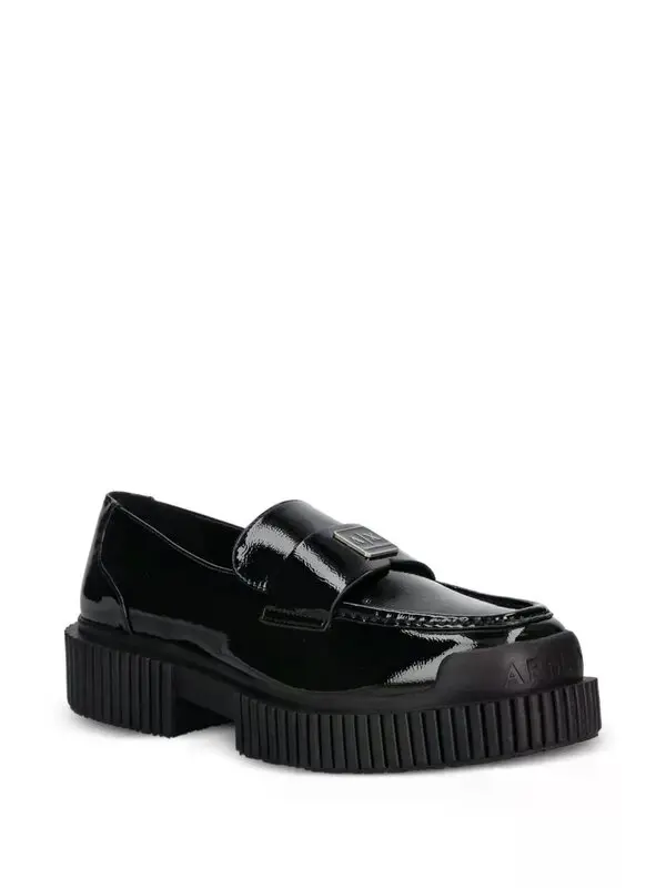 Armani Exchange Logo Plaque Loafers