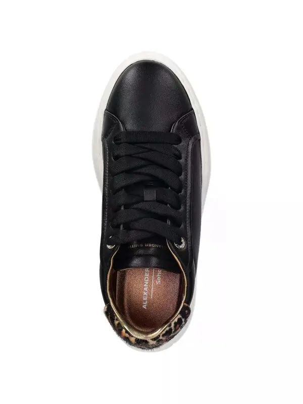ALEXANDER SMITH Soho Leopard-print Platform Sneakers - Black