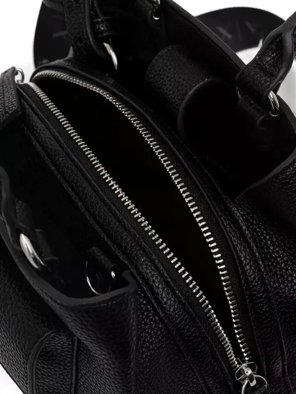 Armani Exchange Logo-detail Pocket Tote Bag - Black
