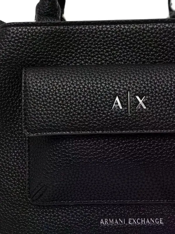 Armani Exchange Logo Detail Tote Bag