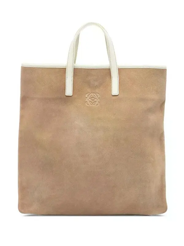 Loewe Anagram Suede Tote Bag