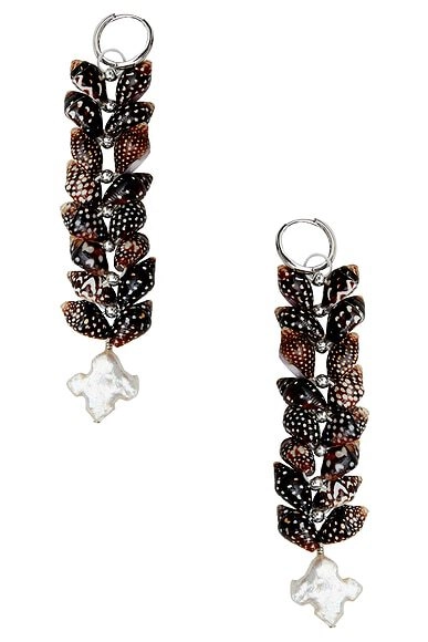 SANTANGELO Everything Has An End Earrings - Braided Shell