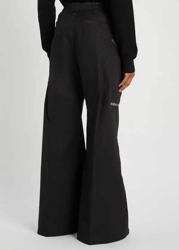 Rick Owens Heizer Belas Wide-leg Cotton Cargo Trousers