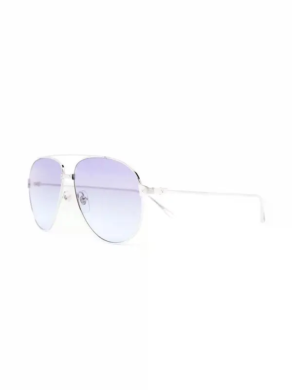 Cartier Toned Metal Aviator Sunglasses