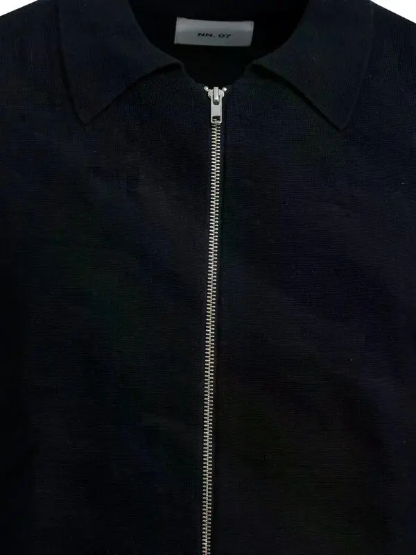 Nn07 Zip-fastening Collared Cardigan