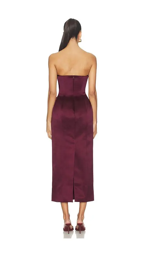 NICHOLAS Kasia Strapless Midi Dress