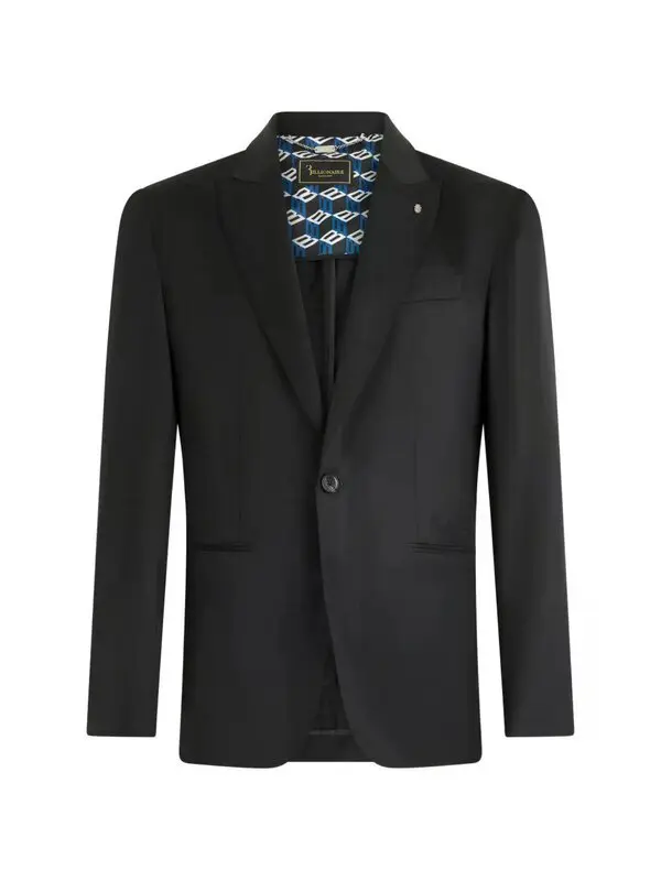 BILLIONAIRE Single-breasted Blazer - Black