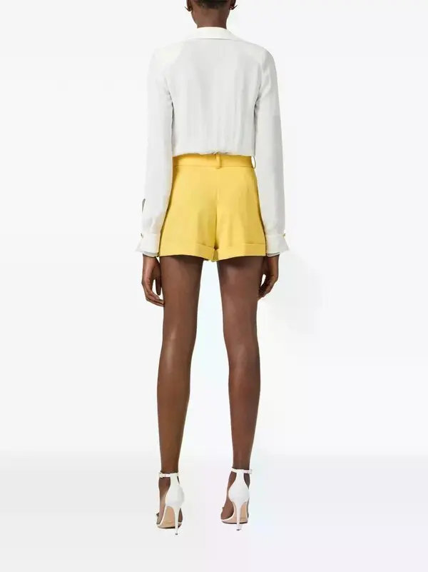 Elisabetta Franchi Belted Buttoned Cuffed Shorts