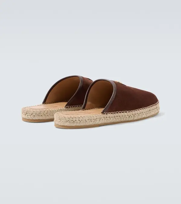 Valentino Garavani Palm Avenue Vlogo Suede Mules
