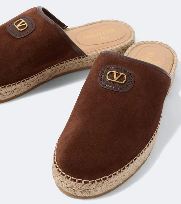 Valentino Garavani Palm Avenue Vlogo Suede Mules
