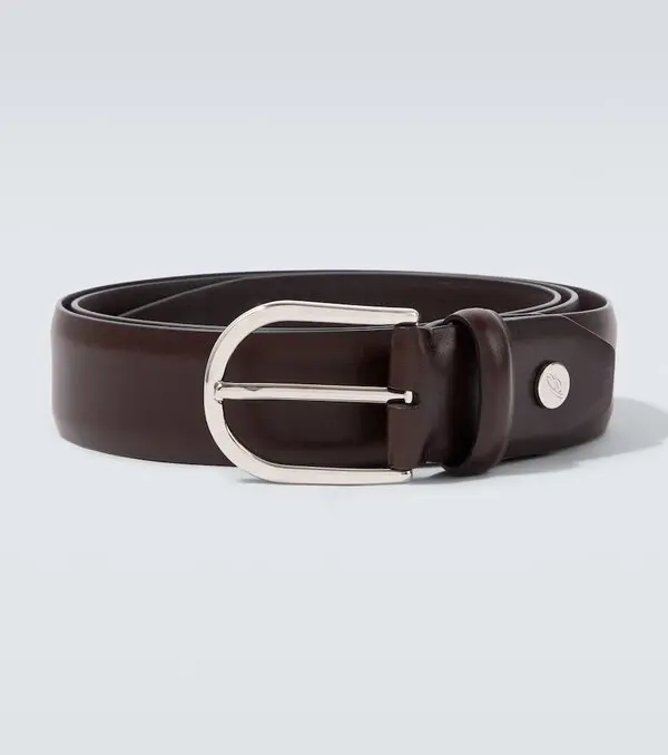 Brioni Leather Belt - Brown