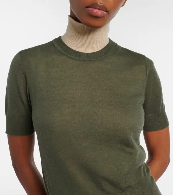 JOSEPH Cashmere Top - Green