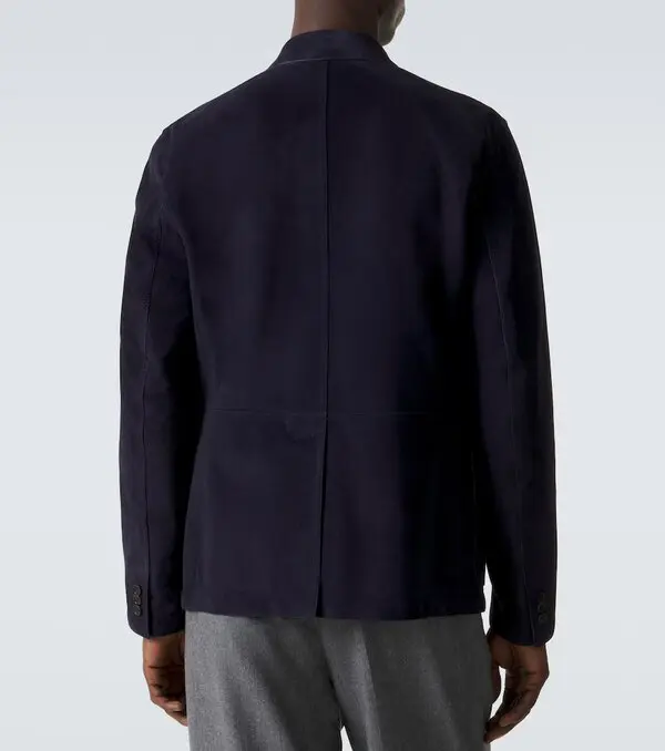 Ralph Lauren Purple Label Suede Blazer
