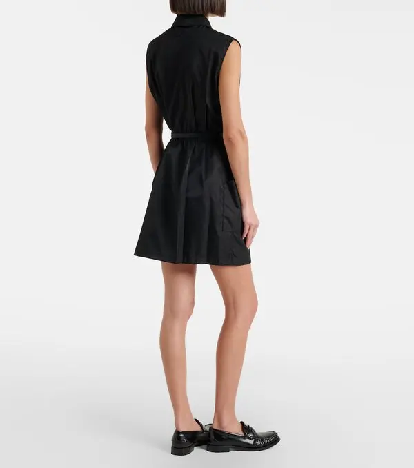 Prada Re-nylon Belted Zip-up Minidress