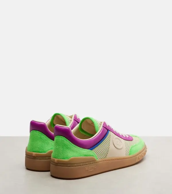 Valentino Garavani Upvillage Leather-trimmed Sneakers